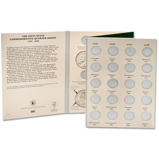 Littleton Coin Folder State Quarters 1999-2008 LCF3 Commemorative Date ...