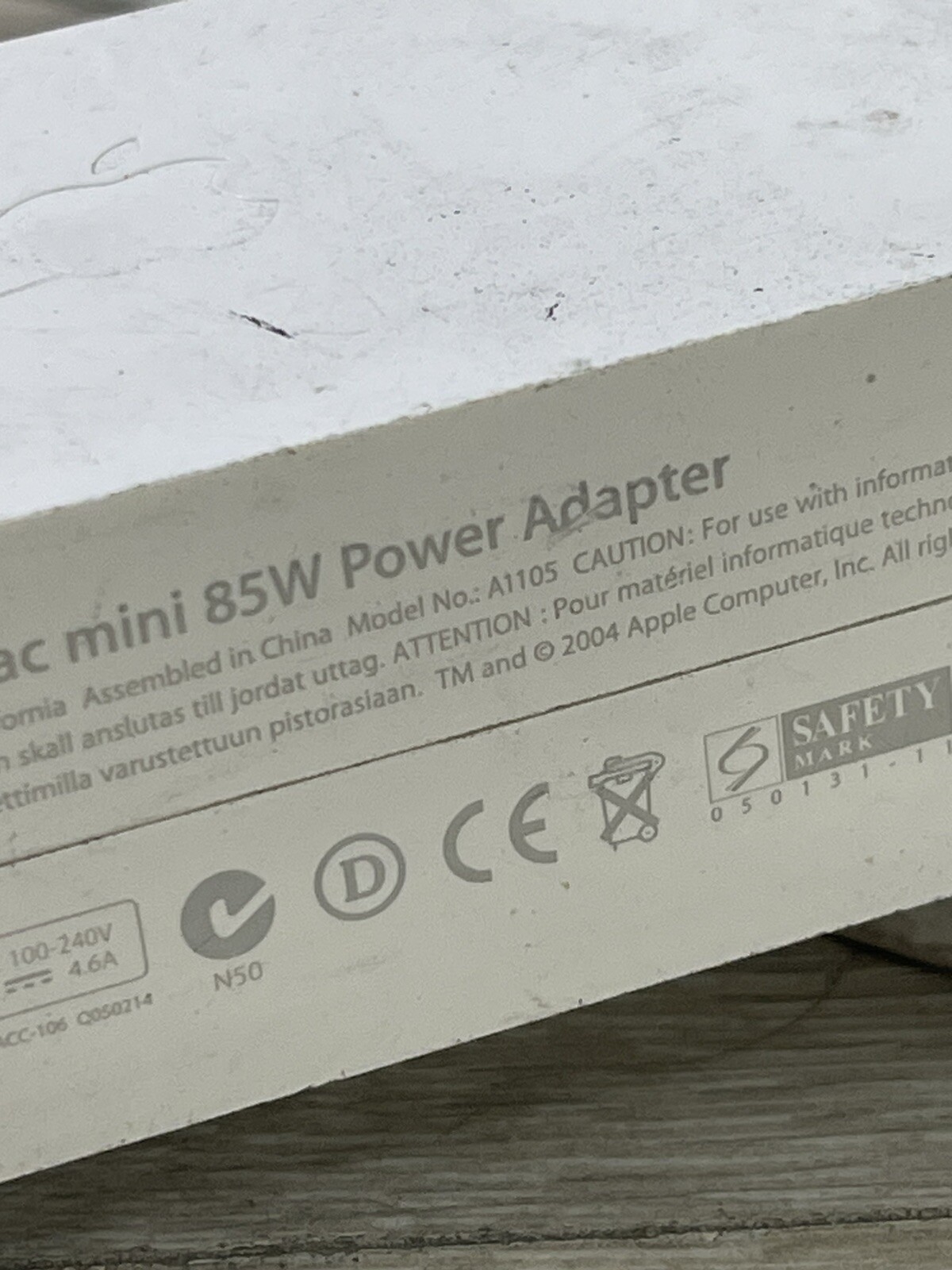 Apple Mac Mini 85w 85 Watt Power Adapter Supply Genuine A1105 OEM for ...