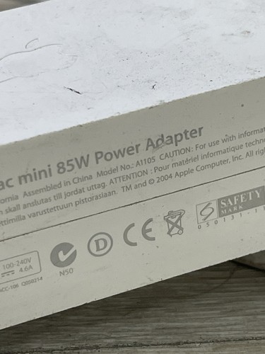 Apple Mac Mini 85w 85 Watt Power Adapter Supply Genuine A1105 OEM for sale online | eBay