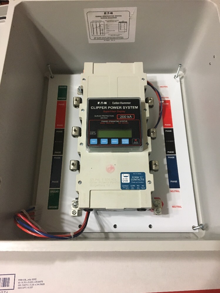Eaton Cutler Hammer Clipper Powered System 200ka Surge Protector SPD ...