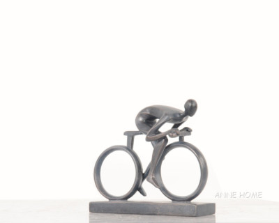 Male Cyclist Figure Sculpture Figurine Statue 8" Cycling Bicycle Art ...