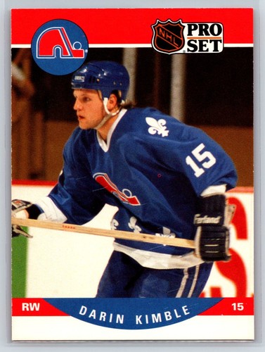 1990-91 NHL Pro Set Darin Kimble Rookie Quebec Nordiques RC #517 | eBay