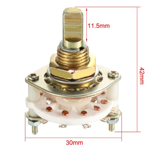 4Pcs 10Pin 2P4T 2 Pole 4 Position Selectable 1 Deck Band Selector ...