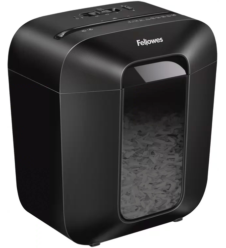 Fellowes LX25 6 Sheet Cross Cut Paper Shredder 11.5 Litre Bin Security ...