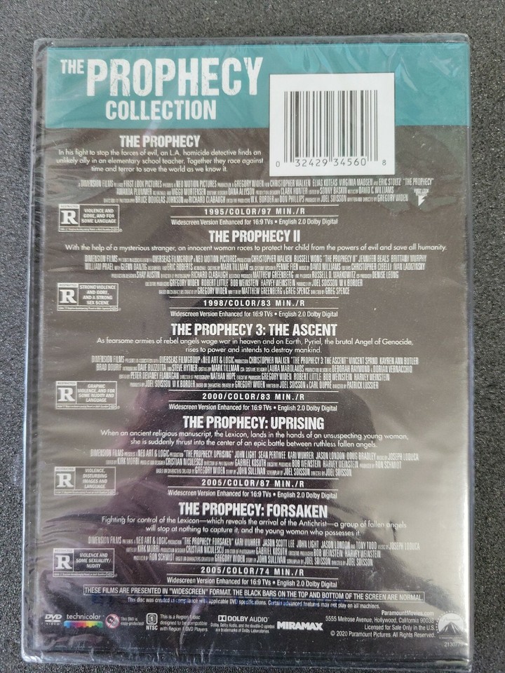 The Prophecy Collection [New DVD] Amaray Case, Widescreen 32429345608 ...