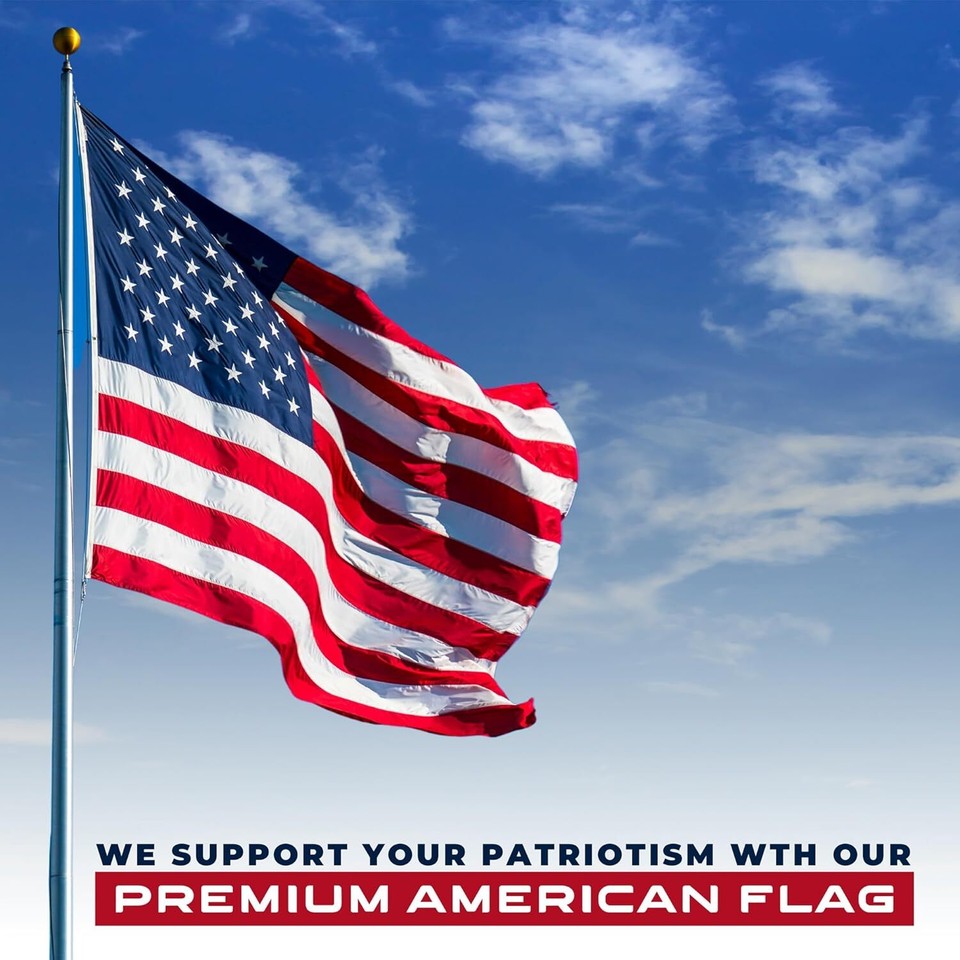 3x5 American Flag Allegiance Flag Outdoor Heavy Duty, Embroidered Stars ...