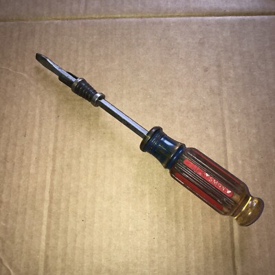 Craftsman Super Tuff Screw Holding Screwdriver 3/16 Slot Blade USA Pat ...