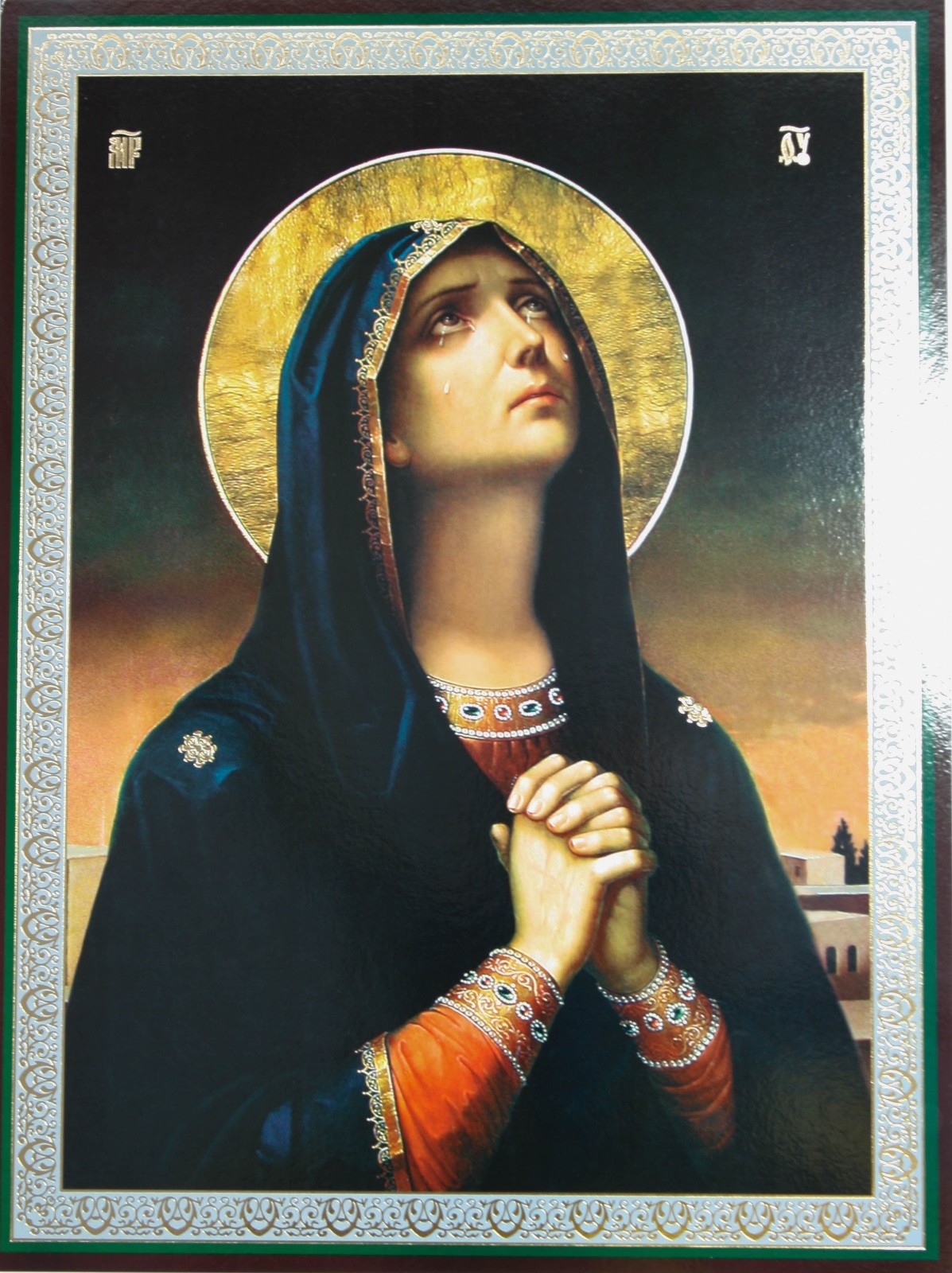Mourning Praying Mother Of God Icon Икона Скорбящая Молящая Б Матерь ...