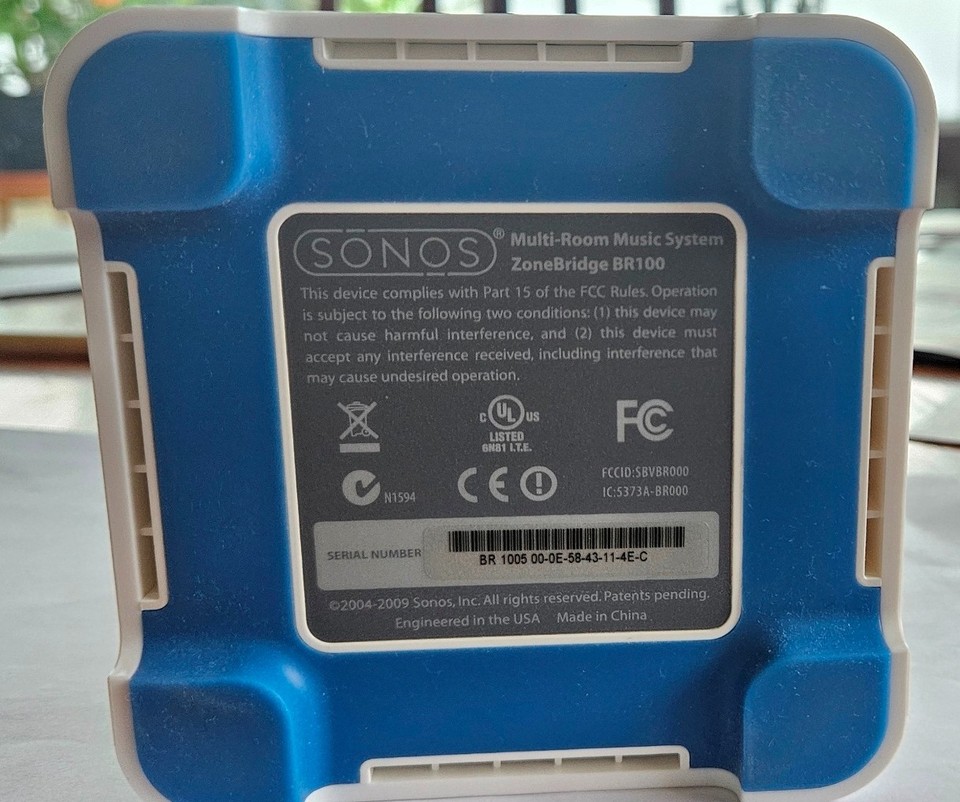 Sonos Bridge for Wireless Hi-Fi - Working with Power Supply | eBay UK