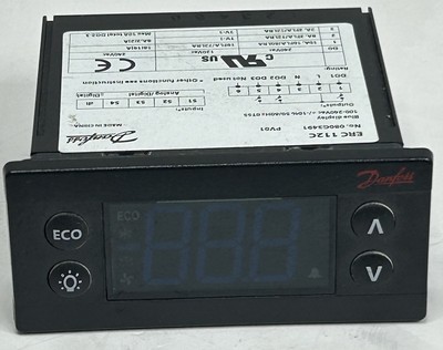 Danfoss ERC 112C 080G3491 Blue Display Refrigeration Control Glass Door ...
