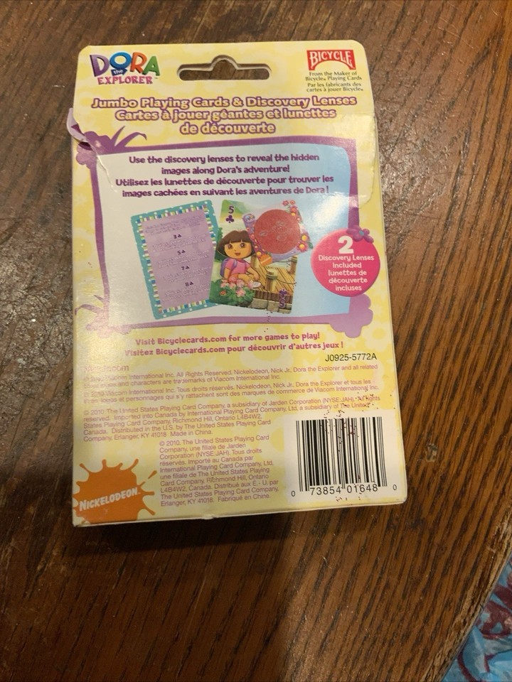Dora The Explorer. Jumbo Playing Cards And Discovery Lenses. | eBay