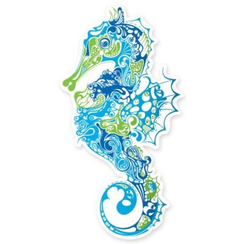 Seahorse Fancy Design Car Vinyl Sticker - SELECT SIZE | eBay