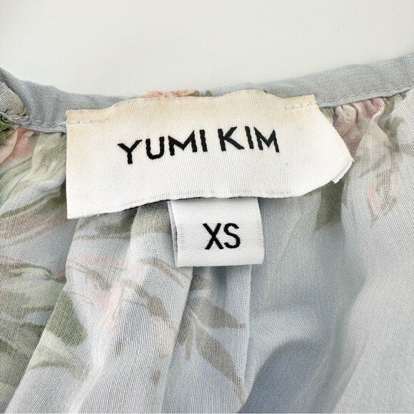 Yumi Kim Tinsley Hearts Delight Blue Floral Print Tie Strap Maxi Dress ...