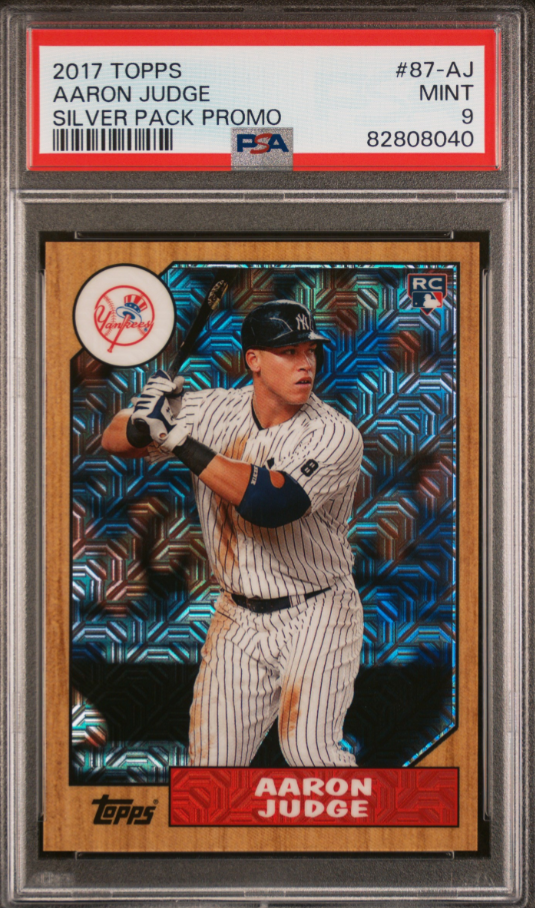 2017 Topps Aaron Judge Rc Silver Pack Chrome Refractor #87-AJ Yankees ...