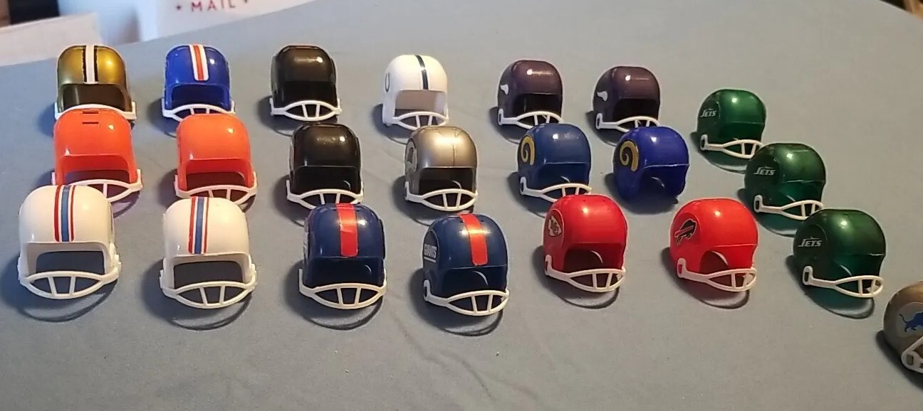 Vintage 1970's / 1980's Gumball NFL Mini Football Helmets Lot of 24 | eBay