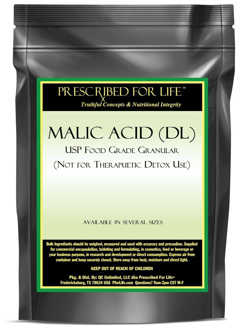 Malic Acid (DL) - USP Food Grade Granular (For Flavoring Use Only ...