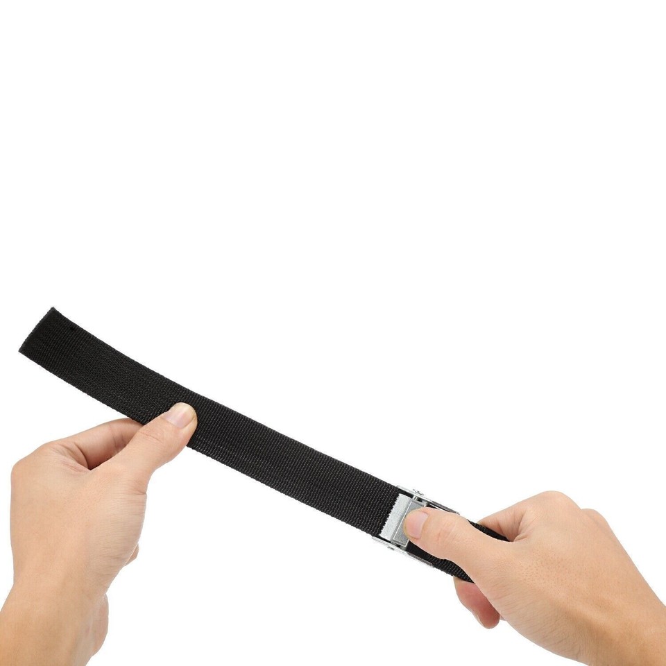 6 x Heavy Duty Ratchet Tie Down Straps Car Roof Rack Belts Quick ...