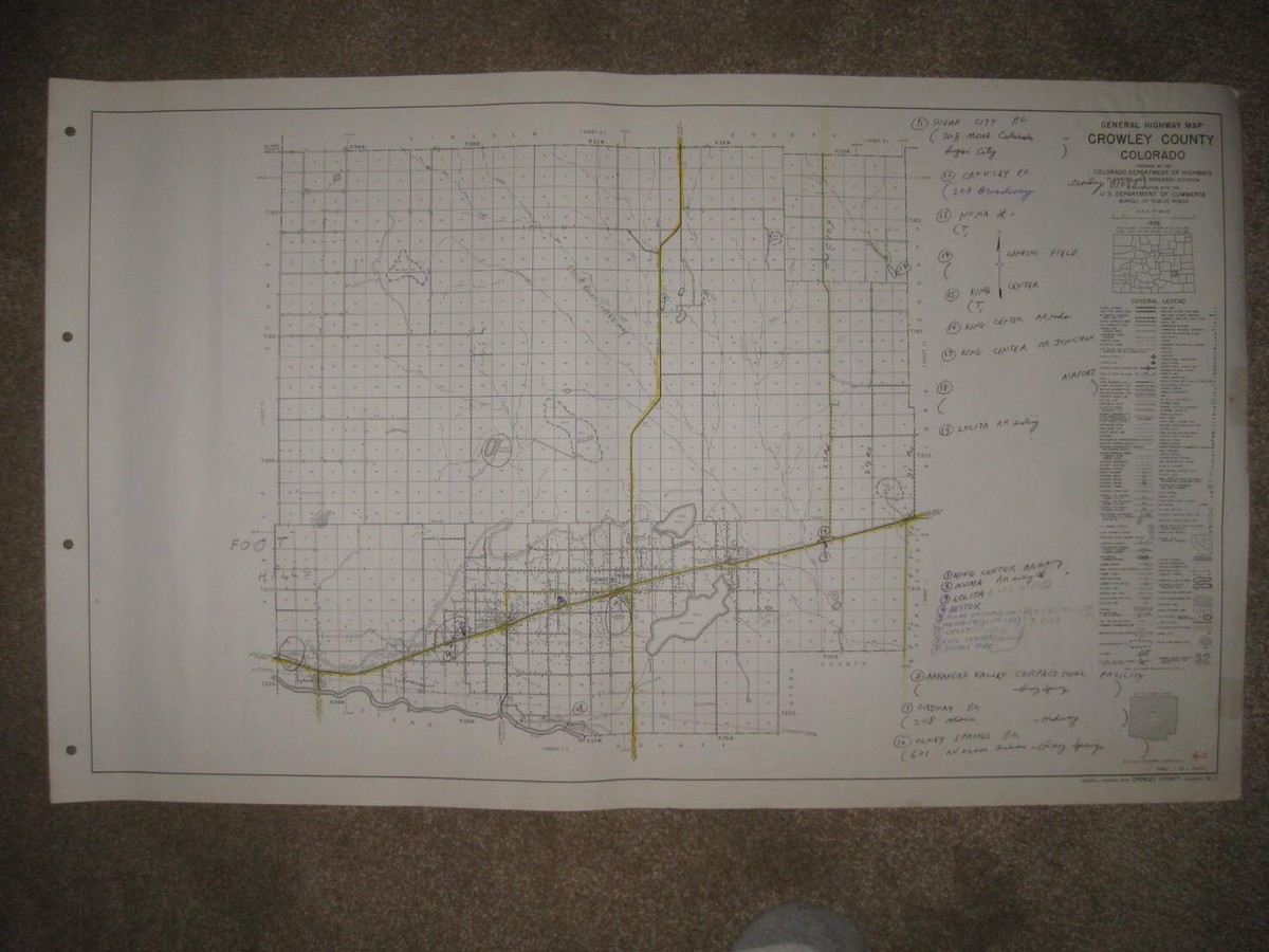 Mapa De Ordway, Colorado