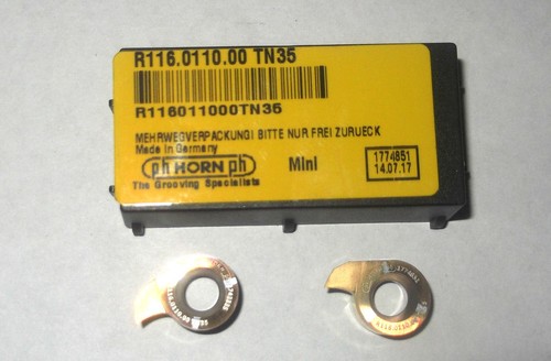 PH HORN SOLID CARBIDE INTERNAL GROOVE GROOVING INSERTS R116.0110.00 ...