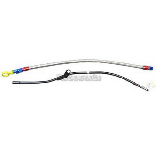 Oil Pan Dipstick DIY Kit for LS LS1 LSx LQx Motor Braided Oil Line An6 ...