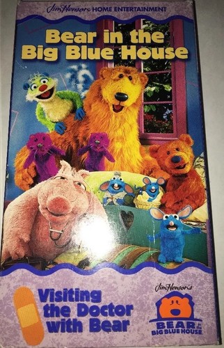 Bear in The Big Blue House-Visiting the Doctor W bear VHS-TESTED-RARE ...