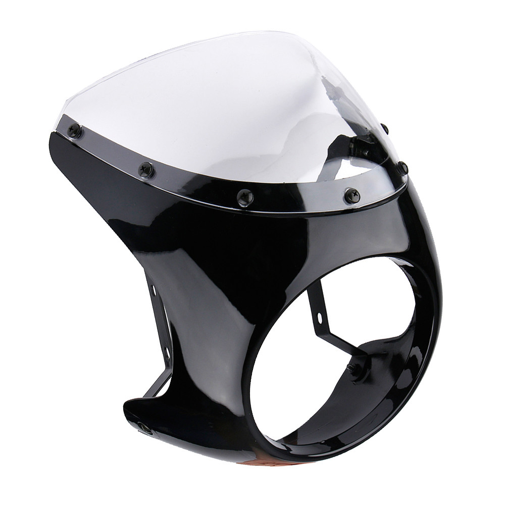 Universal 7" Headlight Fairing Retro For Cafe Racer Handlebar Screen ...