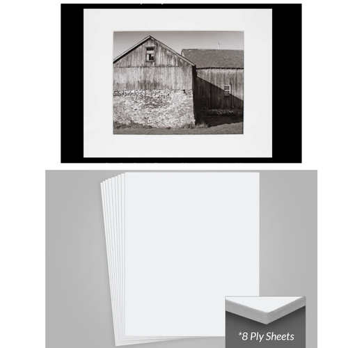 5 Bright White Mat Board 12 x 16 8 Ply 100% Cotton Rag | eBay