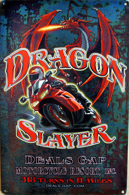 Dragon Slayer Motorcycle Metal Sign | eBay