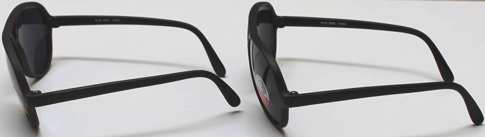 Aviator Sunglasses w Nylon Frames Super Dark Blue Lens Black or Brown ...