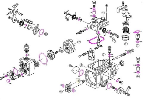 New Original Bosch VE Fuel Injection Pump Repair Kit Overhaul Kit ...