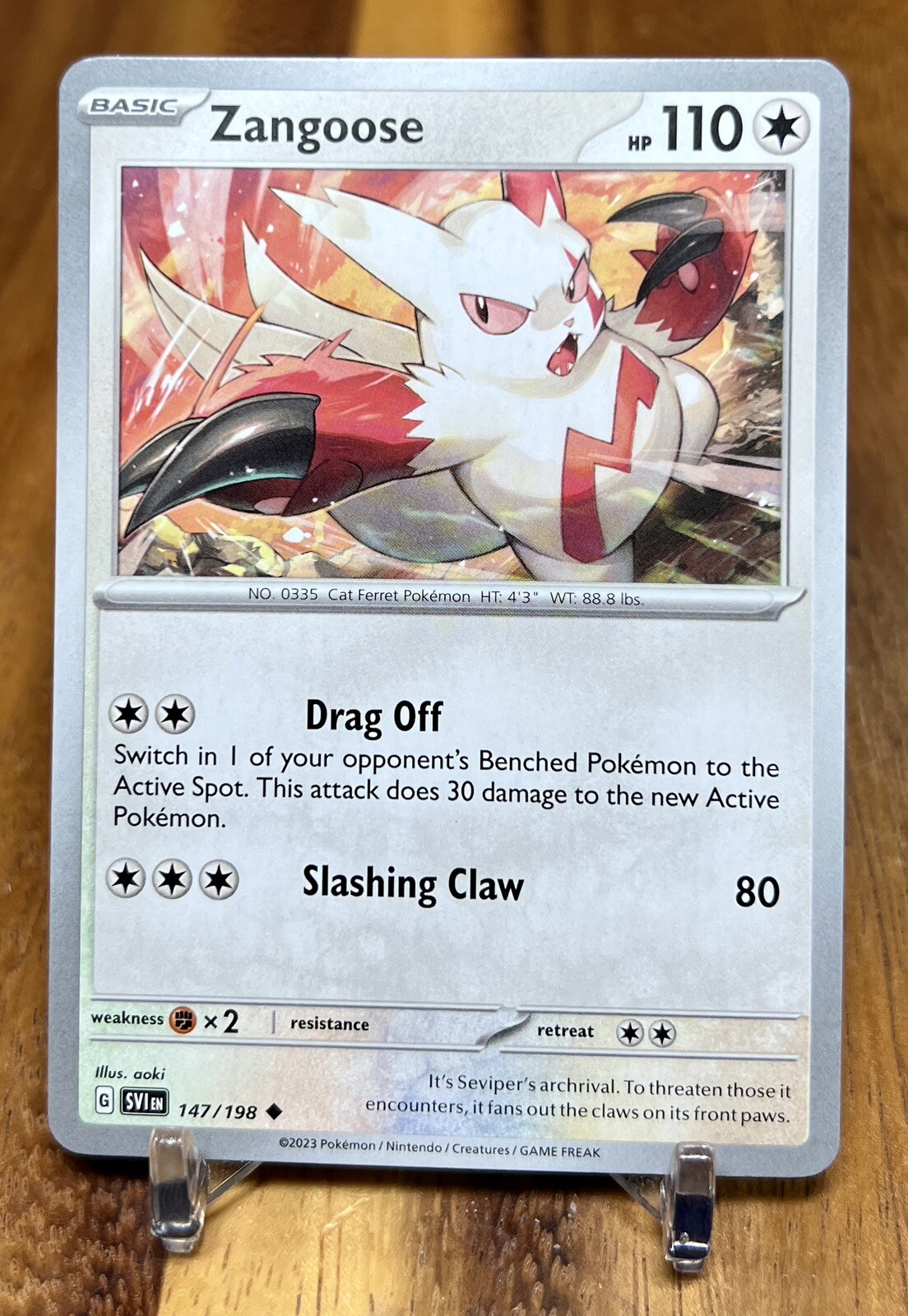 Zangoose 147/198 SV1 Scarlet & Violet Base Non Holo Pokemon Card NM | eBay