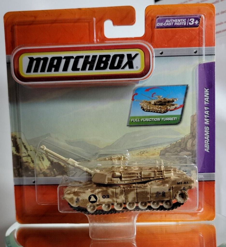 Matchbox 2010 Real Working Rigs Abrams M1A1 Tank MBT Desert Tan ...
