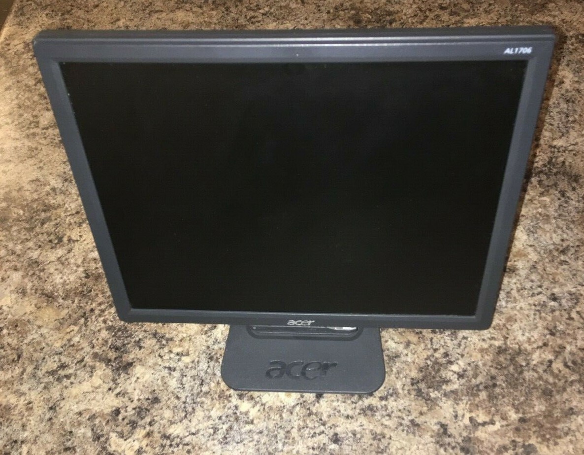 Acer Monitors 17" to 19", with Power Cords & Free Video Cable! | eBay