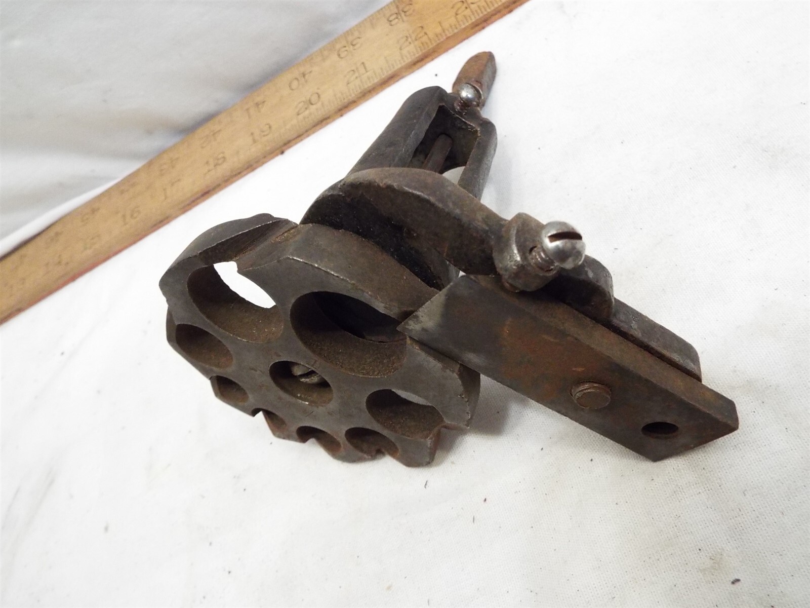 Cast Iron Dowel Rod Tenon Plane Brace Wood Tool Cutter Hollow Auger 3/8 ...