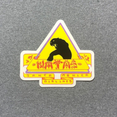 Santa Monica Airlines NATAS Black Panther Skateboard Sticker 3.7" | eBay