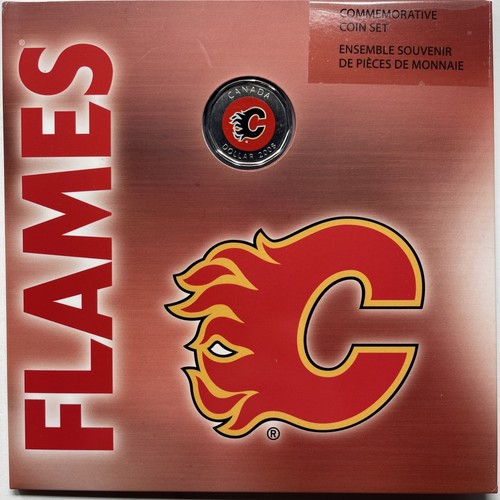 2008 Calgary Flames Canada Colourized $1 Dollar Coin Set. E-013 | eBay