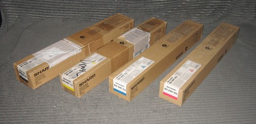Sharp MX-61NT Full Four Color Toner Set CMYK GENUINE OEM MX 4070 5070 6070 | eBay