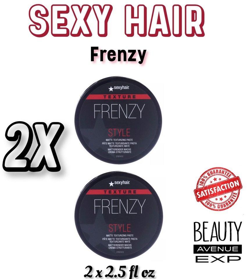 2 x Sexy Hair Style Frenzy Matte Texturizing Paste 2.5 oz | eBay