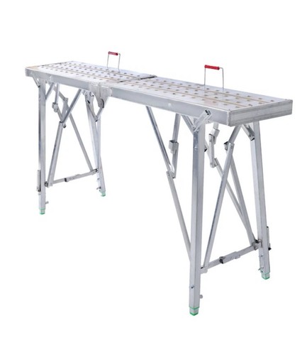 1.6m Portable Folding Scaffolding Work Platform Scaffold Tower Aluminum ...
