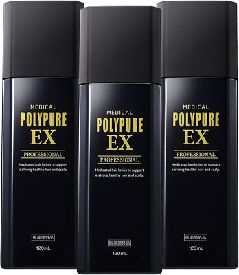 120ml × 3 POLYPURE EX Popular hair growth restorer published in medical journals | eBay