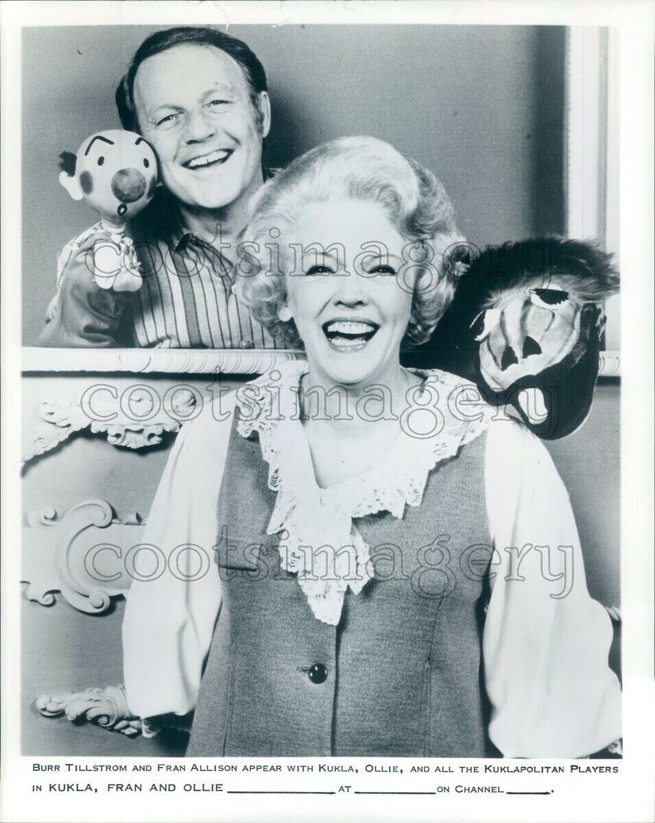 Press Photo Burr Tillstrom Fran Allison Kukla & Ollie Puppets Childrens ...