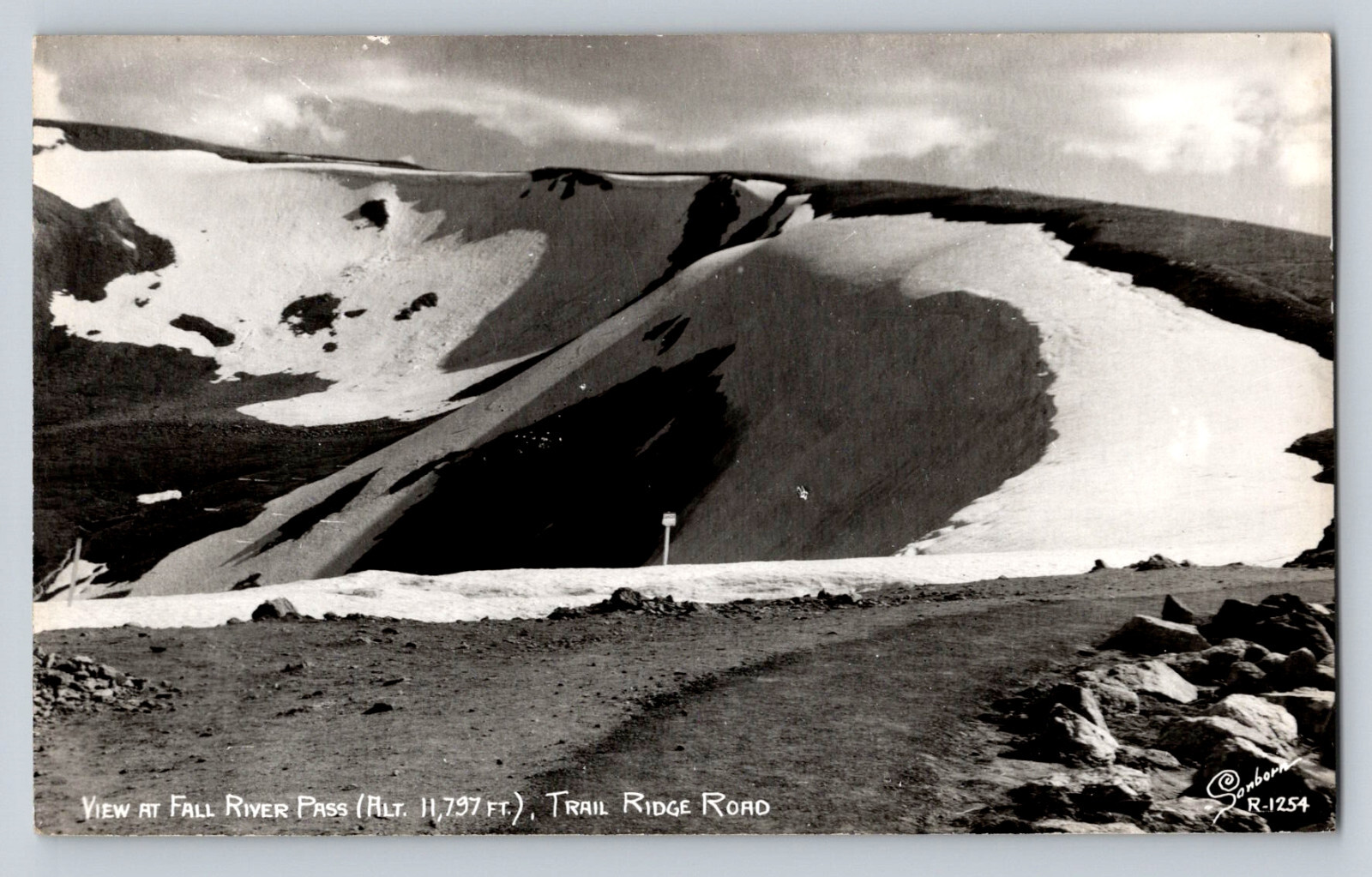 Fall River Pass Trail Ridge Rd Vtg RPPC Postcard Photo CO Harold ...