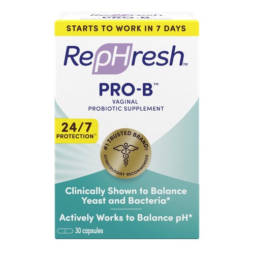 RepHresh Pro-B Probiotic Supplement for Women 30 Oral Capsules ...