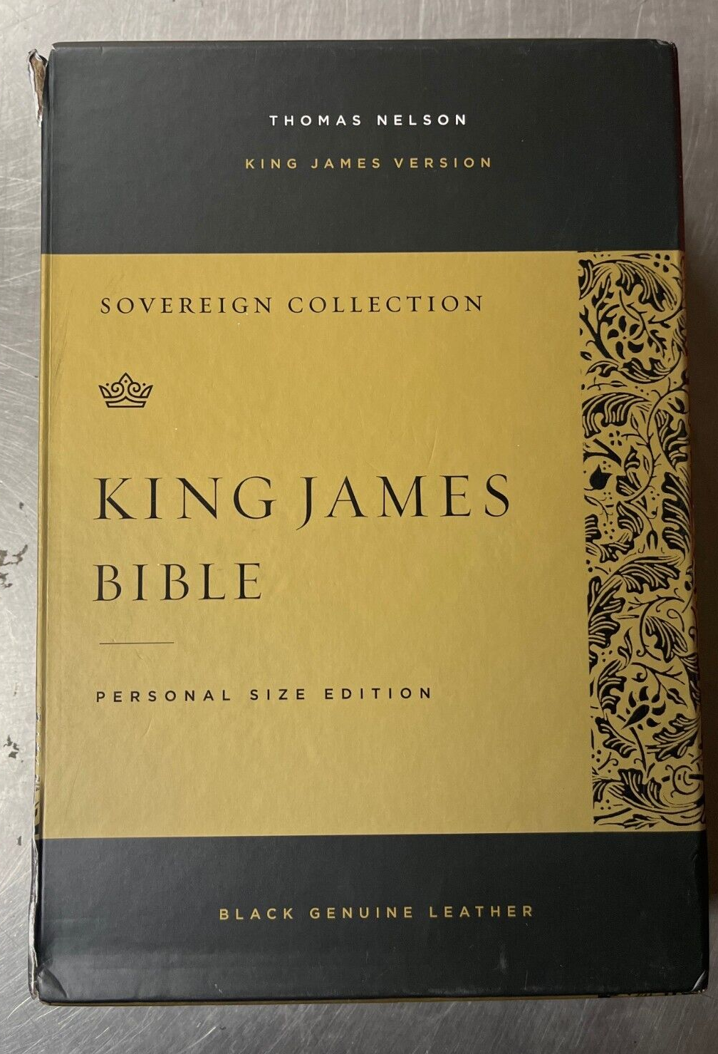 KJV Holy Bible Personal Size Sovereign Collection Black Leather by ...
