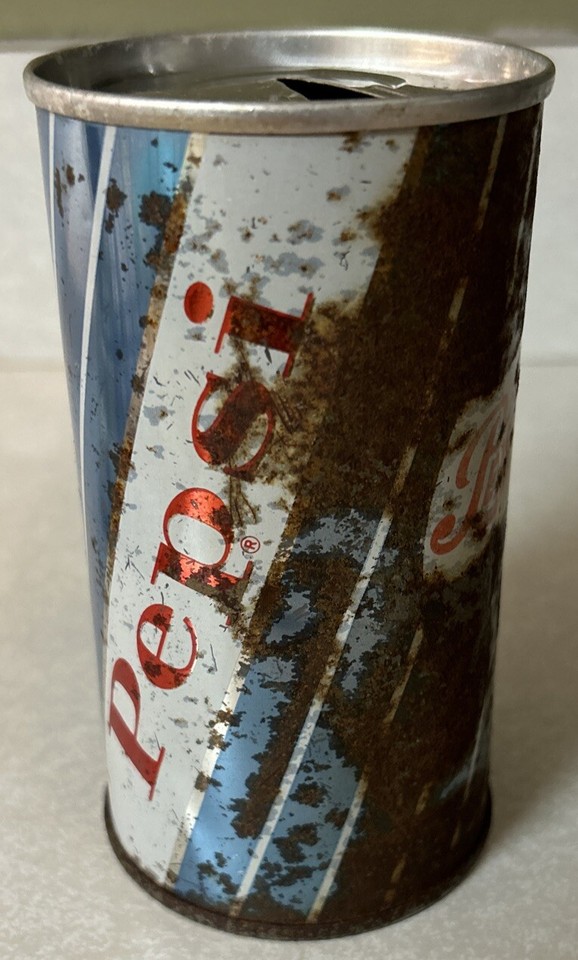Vintage PEPSI-COLA 12oz. Empty Steel Pull Tab Soda Can | eBay