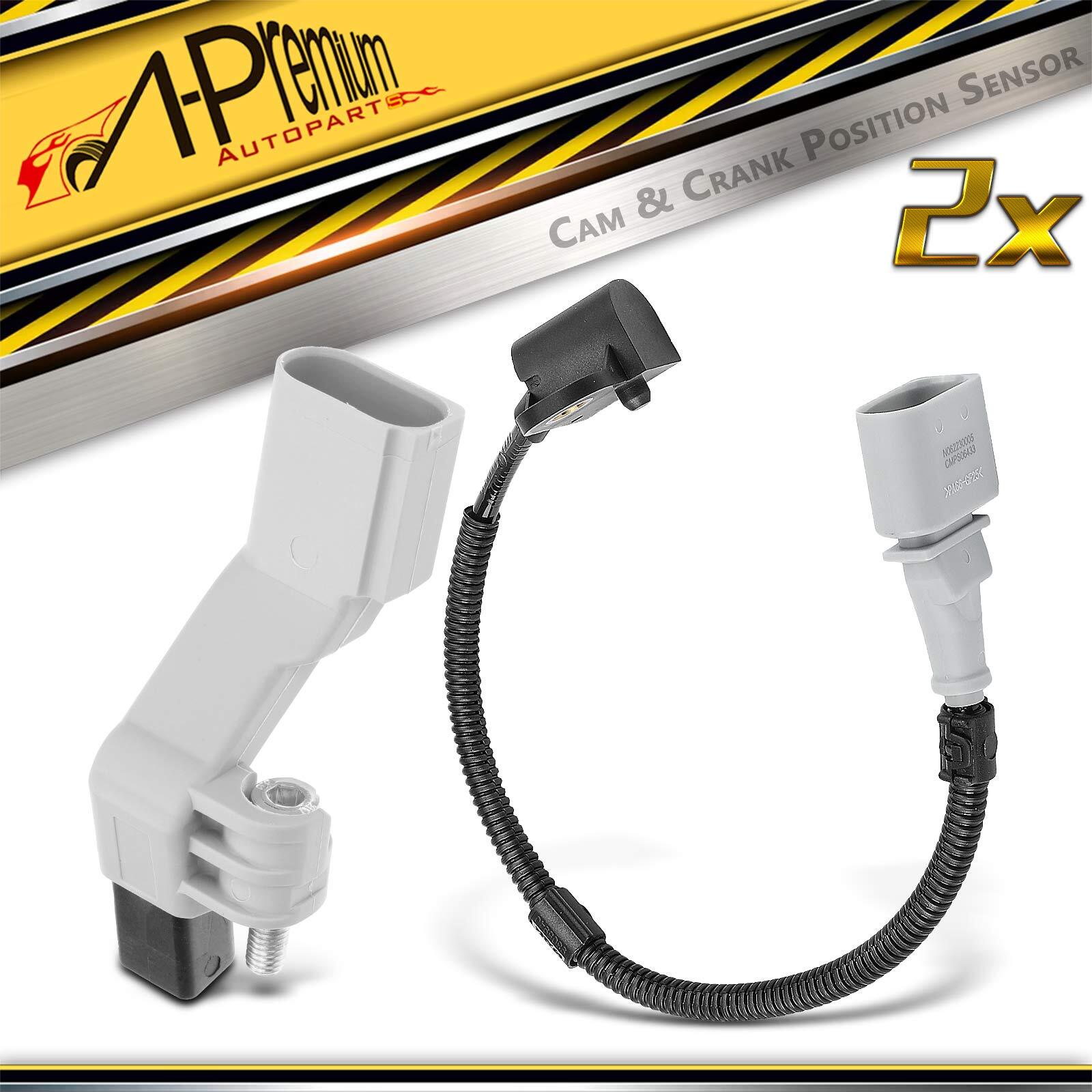 A-Premium Camshaft & Crankshaft Position Sensor for VW Jetta 05-06 L4 1 ...