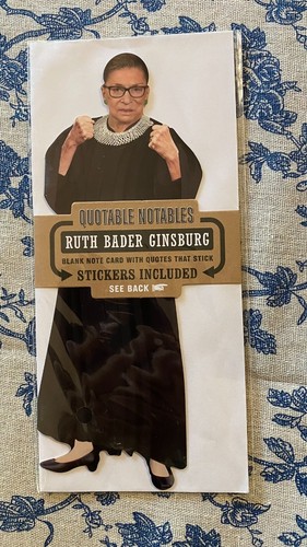 Quotable Notable diecast Ruth Bader Ginsberg greeting card | eBay