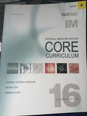 MedStudy Internal Medicine Review Core Curriculum 16th Edition, New ...