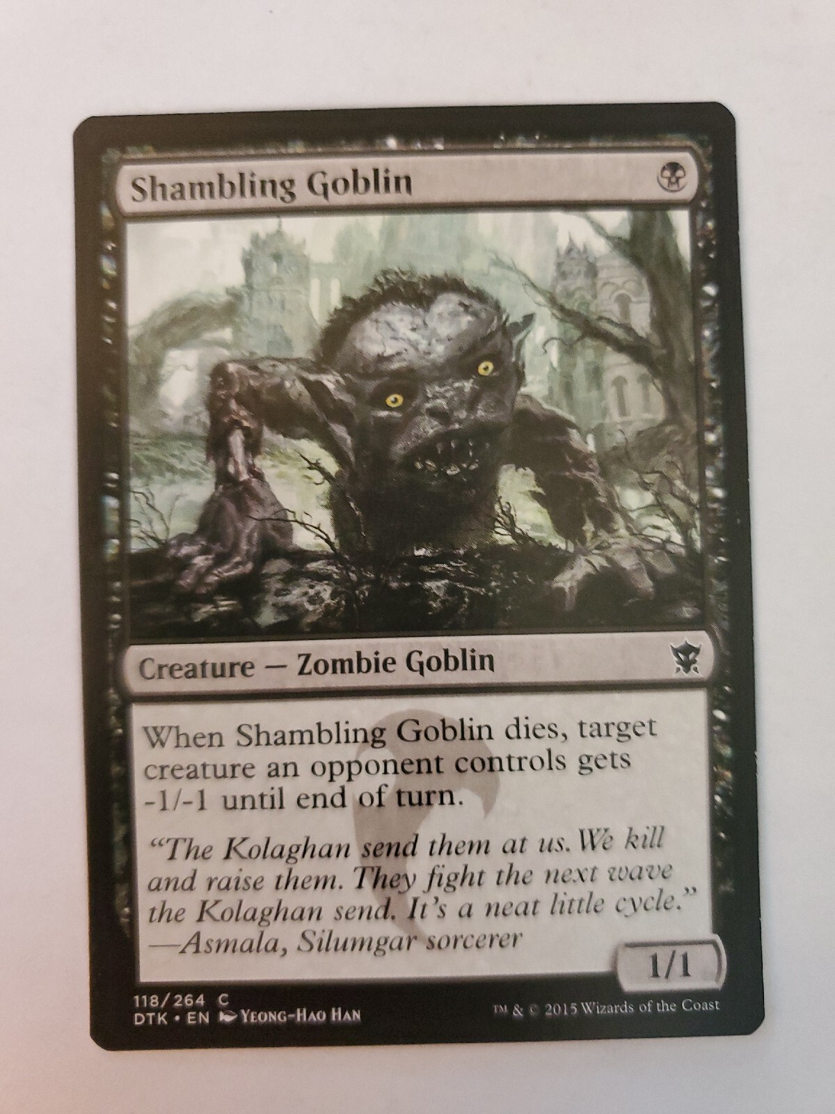 MTG Magic The Gathering Card Shambling Goblin Creature Zombie Goblin ...