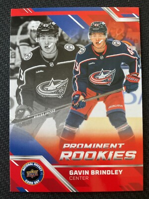 Gavin Brindley 2025 Upper Deck NHCD RC Card #10 **Quantity Available ...